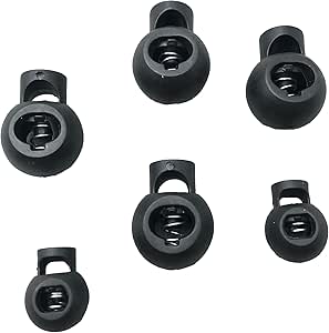 Amazon.com: SYSOLYWIN 55 Pieces Spring Cord Lock Single Hole Cord Locks ...