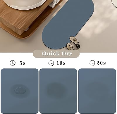 Amazon.com: HelloTree 3PCS Bath Mat Rug Rubber Non Slip Quick Dry Rug Sets Super Absorbent Thin ...