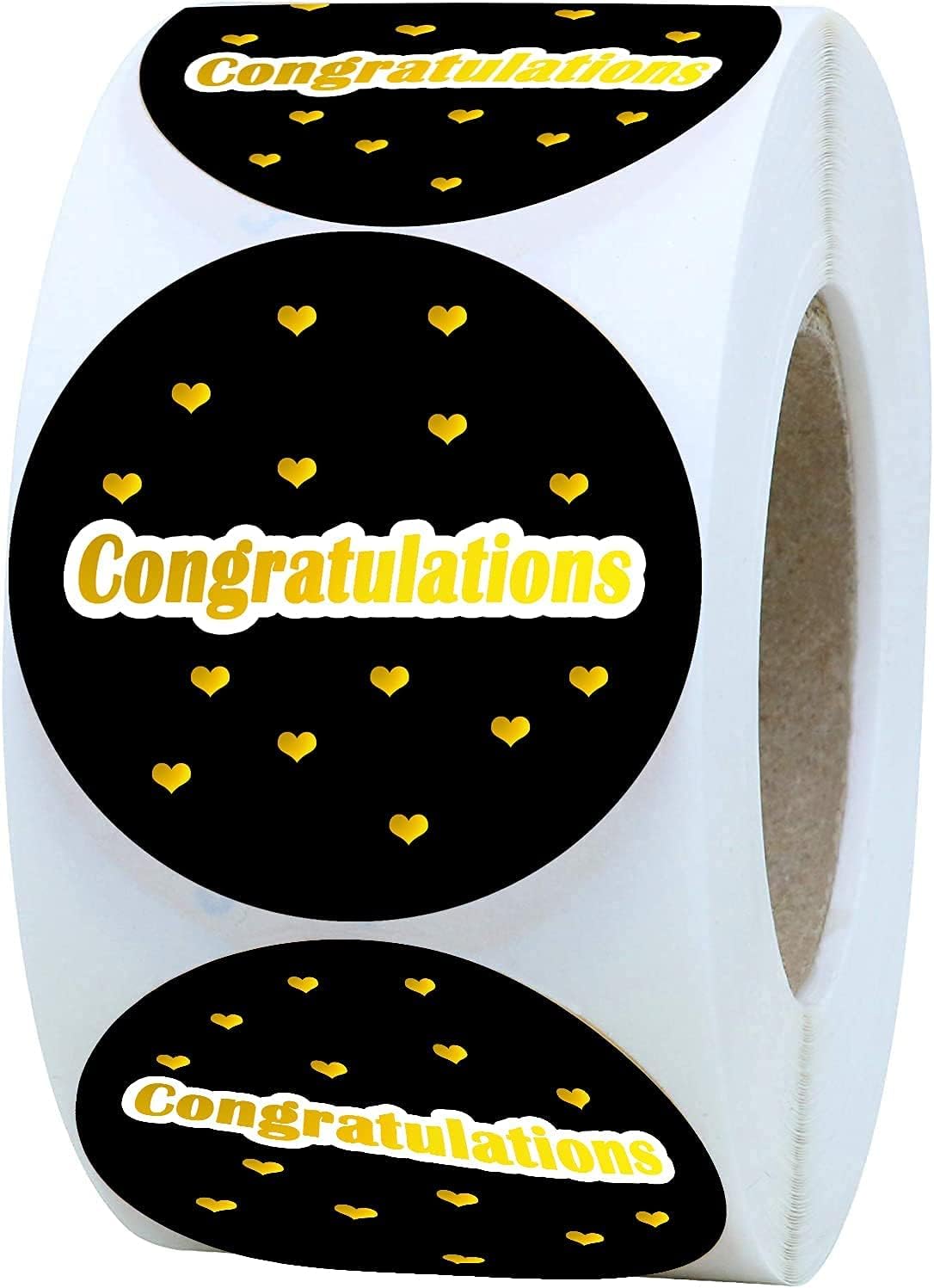 Amazon.com : Congratulations (Gold) Award Seals Stickers - 4 stickers ...