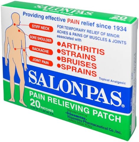 Amazon.com: Salonpas Pain Relieving Patch, Extra Strength Topical ...