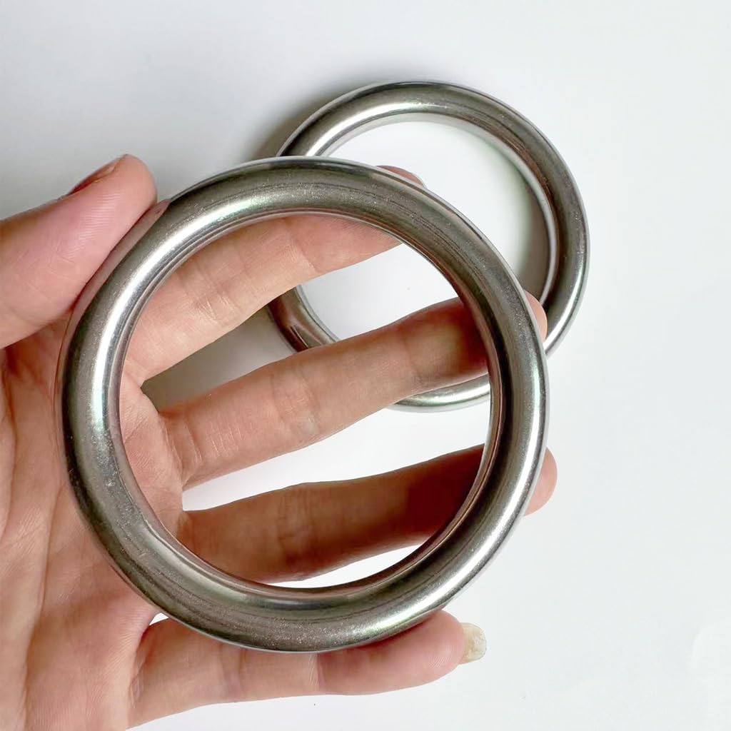 Snapklik.com : Stainless Steel Lifting Ring, 2 Pack 3.2 Inch Seamless ...