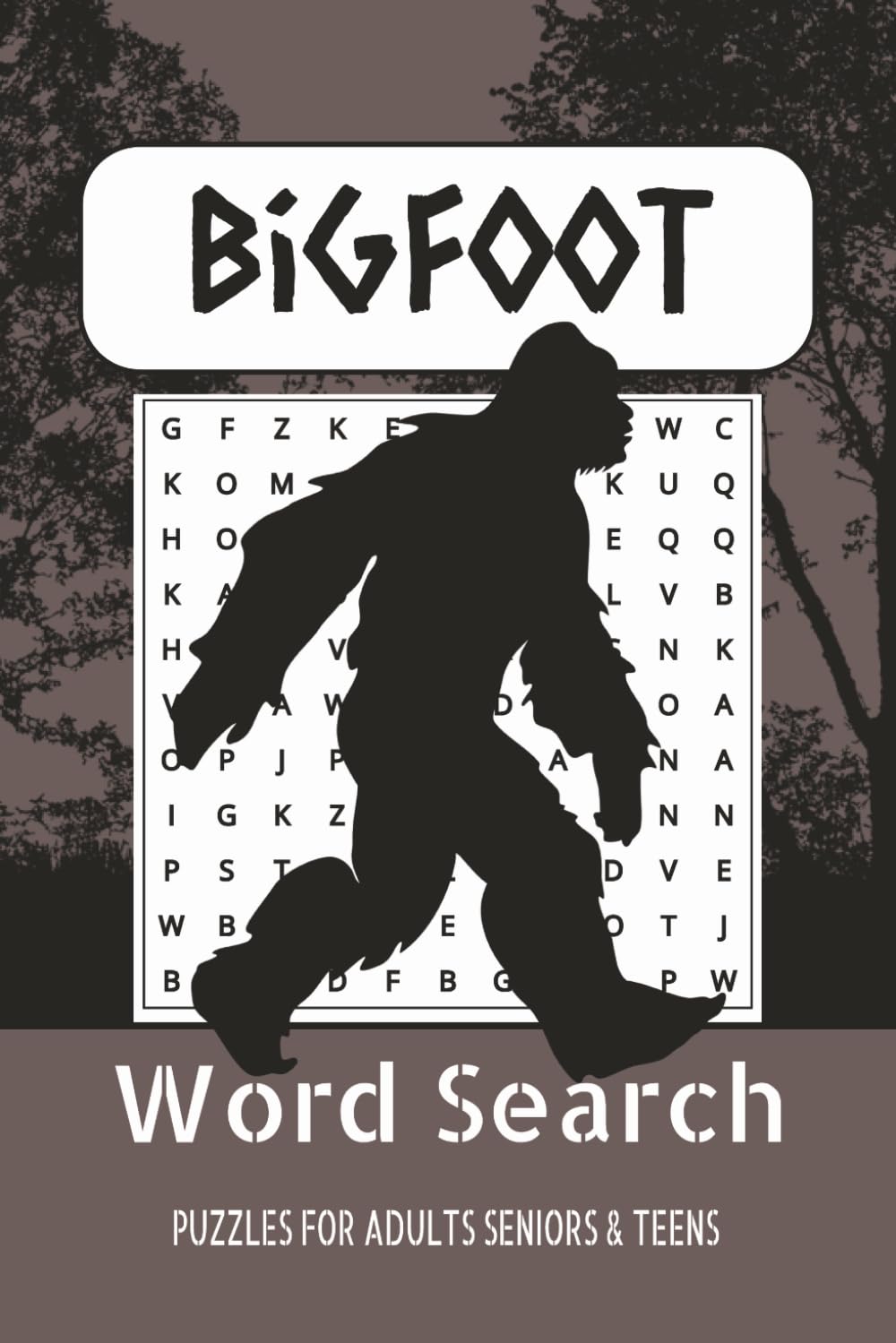 Bigfoot Word Search Puzzle Book: Word Searches with easy to Read Print ...