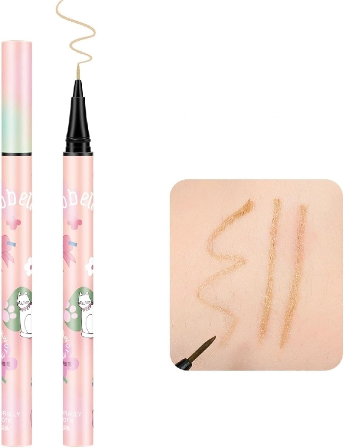 Amazon | UNYOKE 0.005mm 超極細リキッドアイライナー、全 6 色、防水性と耐汗性、3 秒で速乾性、色褪せない、美しい目元 ...