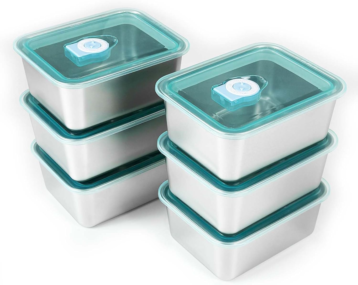 Amazon.com: souso 6pcs 304 Stainless Steel Food Containers with Lids ...