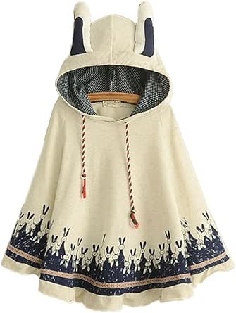 Amazon.com: Aza Boutique Girl's Cute Cotton Blend Rabbit Ears Hooded ...
