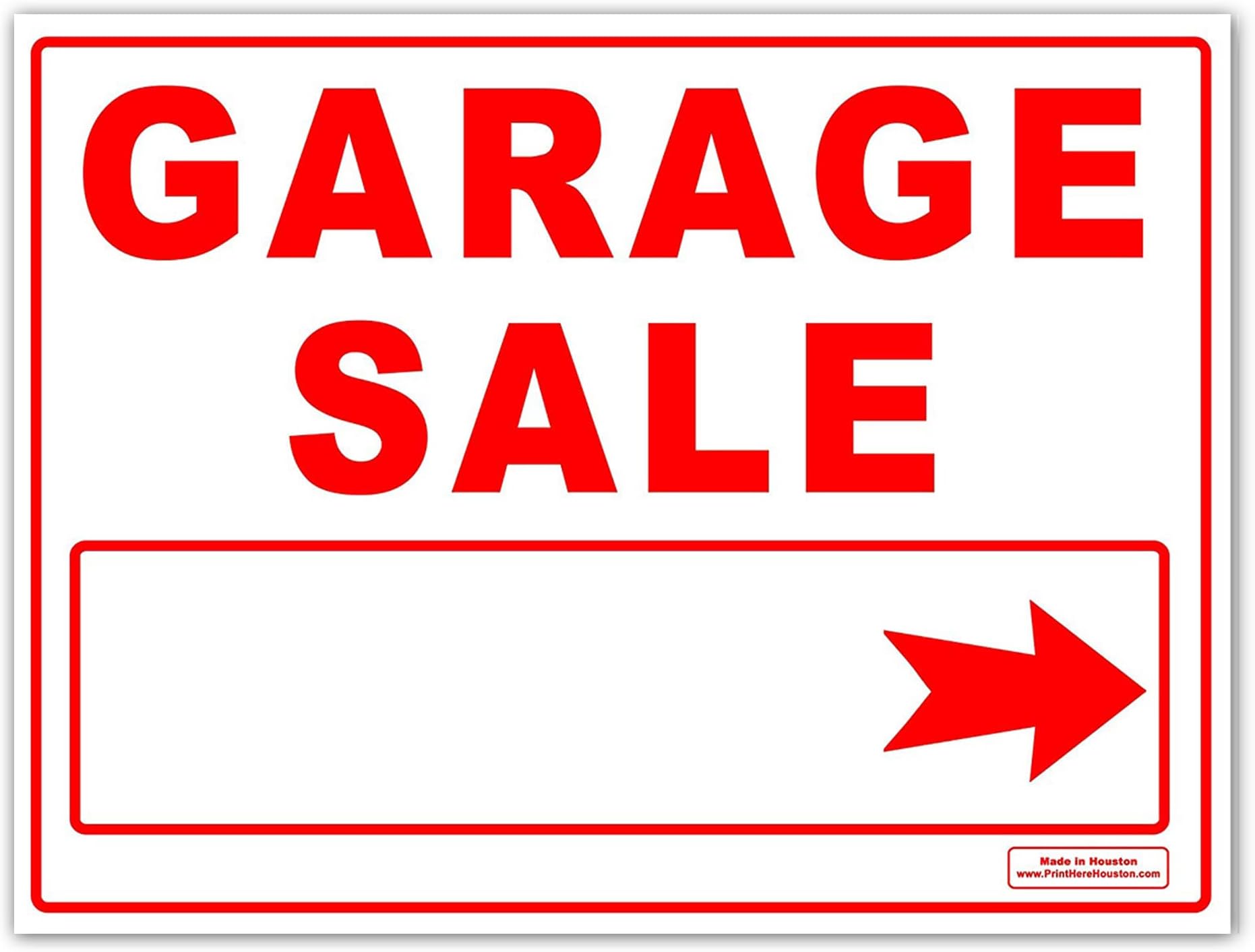 Amazon.com: Sasylvia 4 Pieces Garage Yard Sale Signs with Stakes 12 x ...