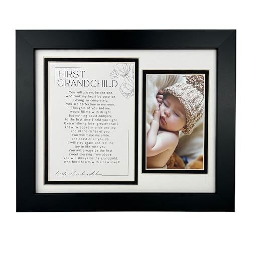 Amazon.com : First Grandchild Photo Frame With Poem- Gift for First ...