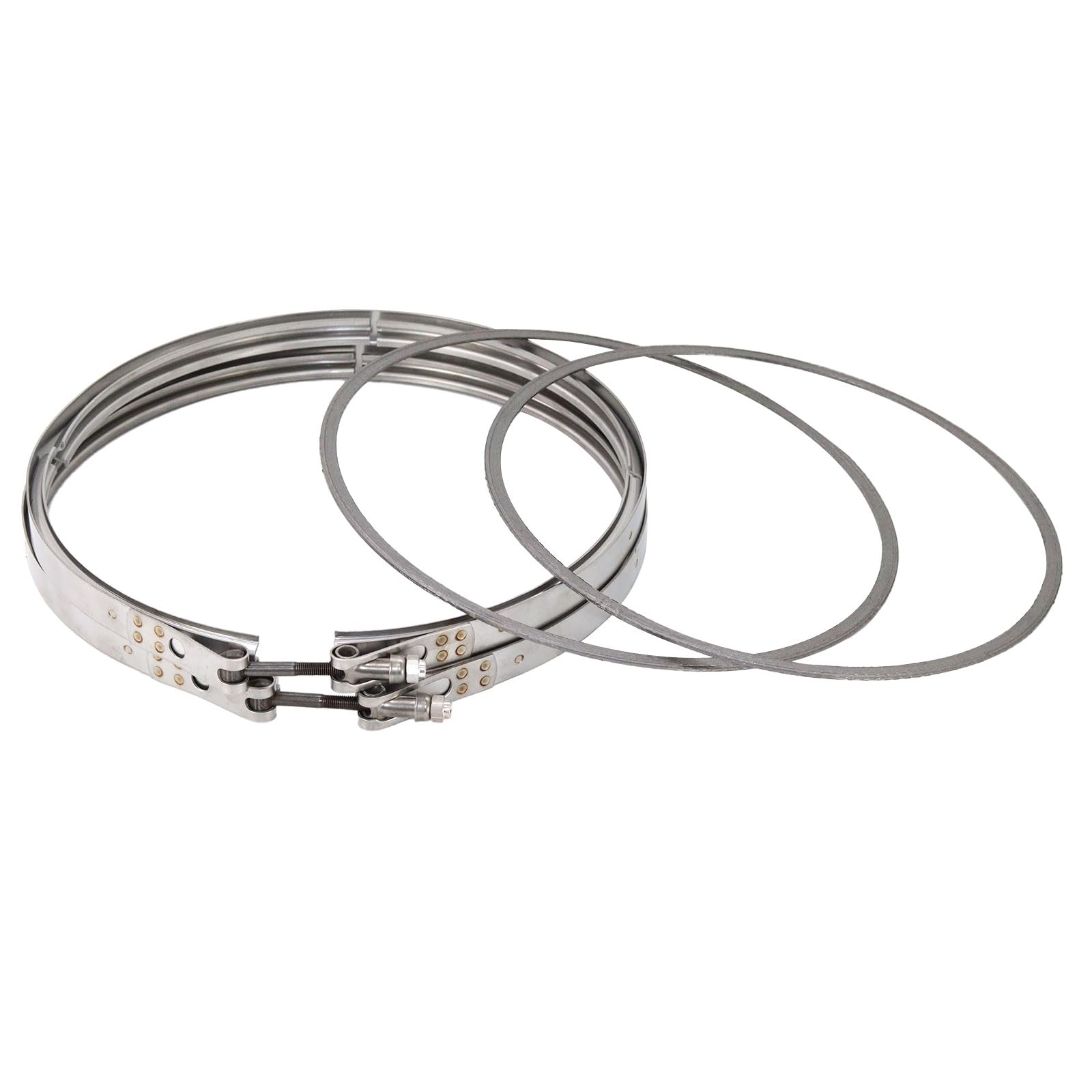 Amazon.com: New DPF Filter Clamp & Gasket Kit Fits for Cummins ISX OEM ...