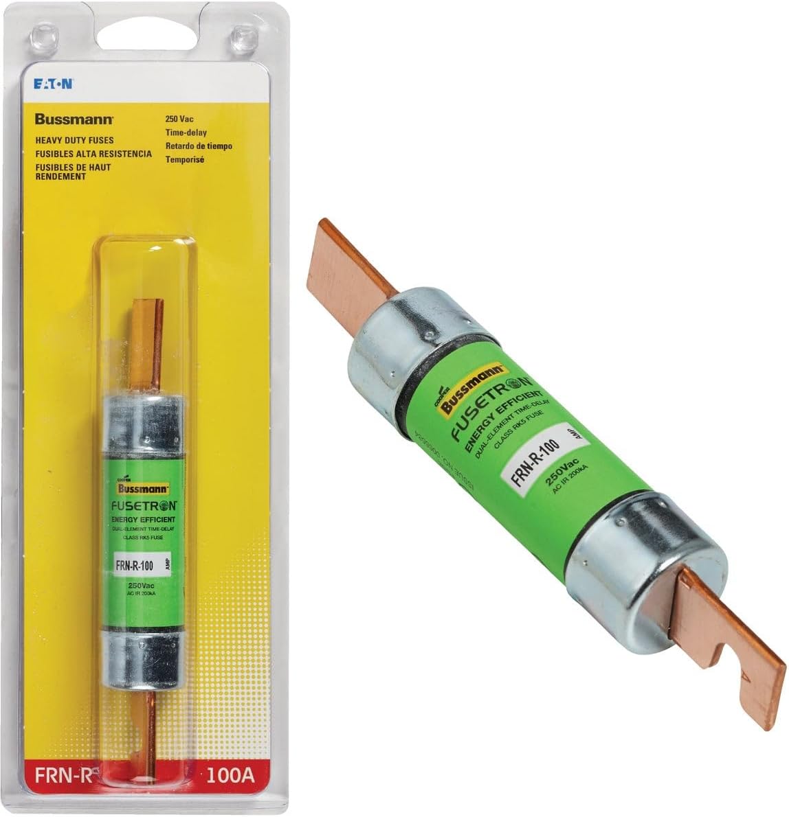 Bussmann FRS-R-100 Dual Element Class RK5 Rejection Current-Limiting ...