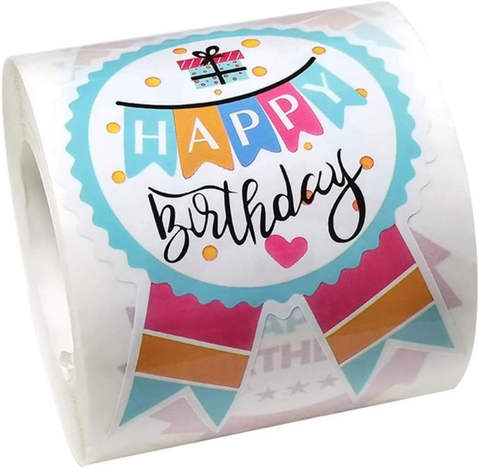 200pcs Happy Birthday Stickers, Birthday Badge Stickers for Classroom ...