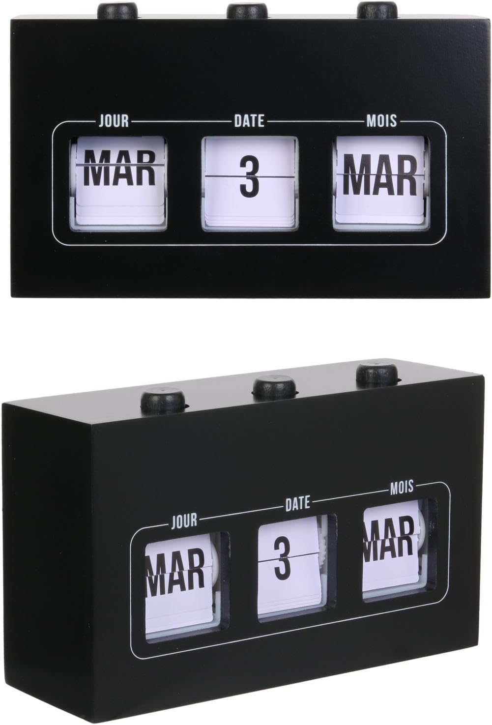 KASESSS Calendrier Perpetuel en Bois, Calendrier Familial en Forme de ...