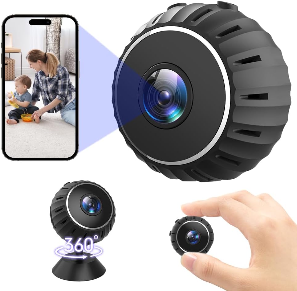 Mineup Mini Spy Cameras, WiFi Wireless Camera 1080P Full HD Hidden ...
