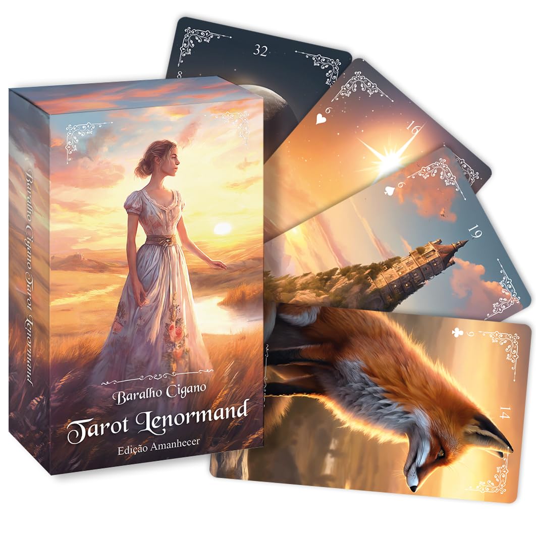 Tarot Lenormand Baralho Cigano Ed. Amanhecer, 40 cartas + livreto | Amazon.com.br
