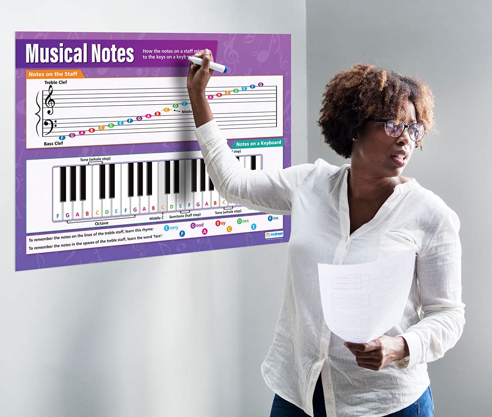 Buy Musical Notes | Music Posters | Laminated Gloss Paper measuring 33 ...