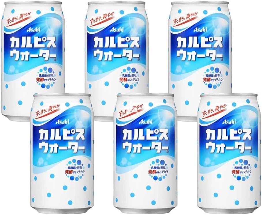 ASAHI CALPIS WATER Japanese Lactic Acid Canned Soft Drinks 350ml (6 ...