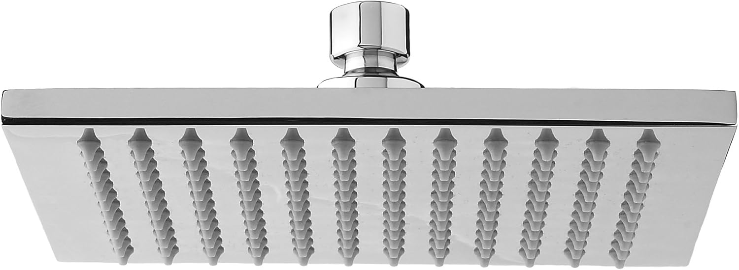 Aqua Brass Thin & Square Rain Head 8" 808BN Brushed Nickel - Fixed ...