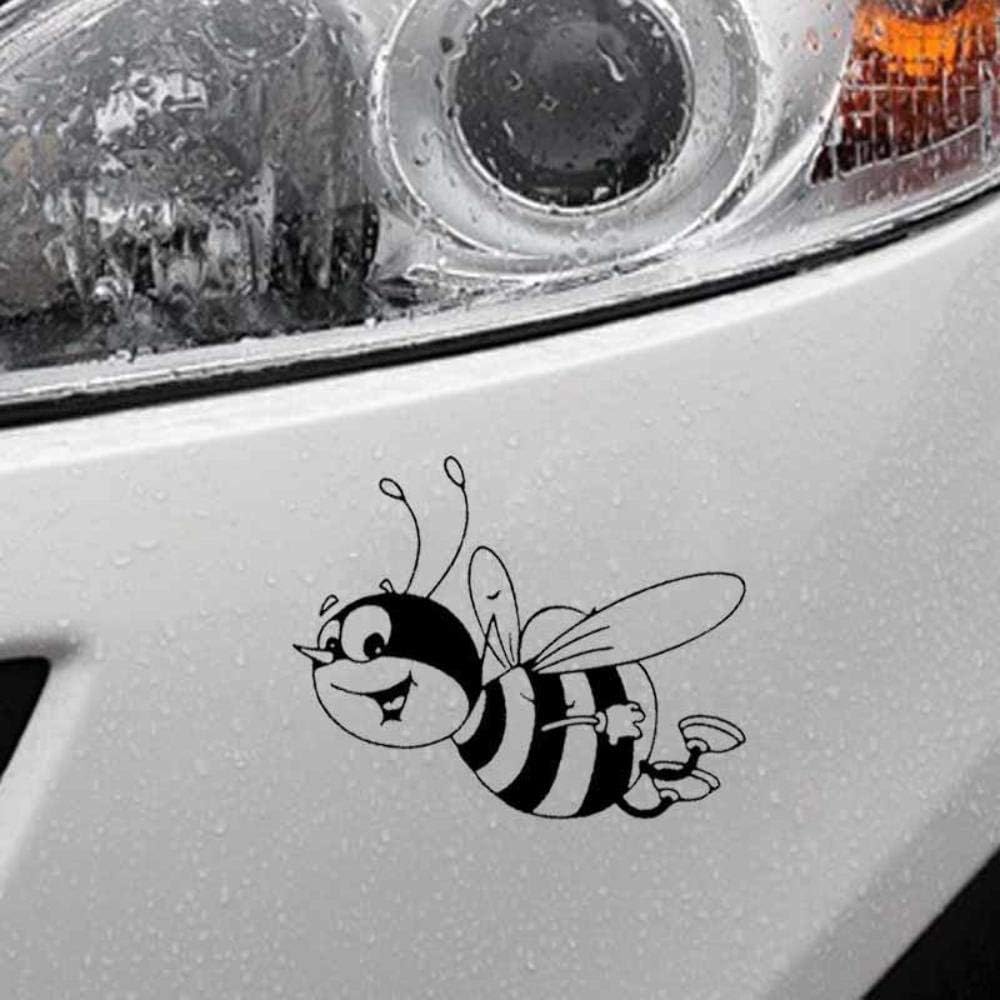 Smiling Bumble Bee Art Fun Window Bummer Sticker Vinyl Decal 15.3CM x ...