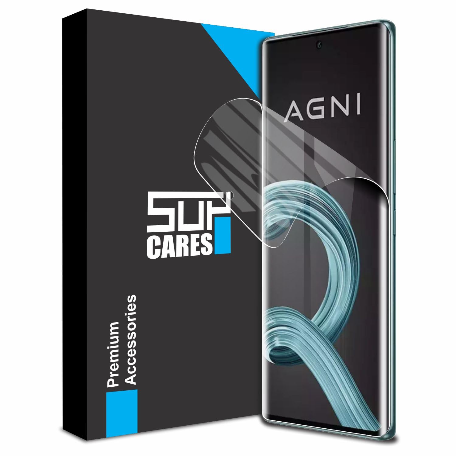 SupCares TPU Unbreakable Membrane Screen Protector for Lava Agni 2 5G ...