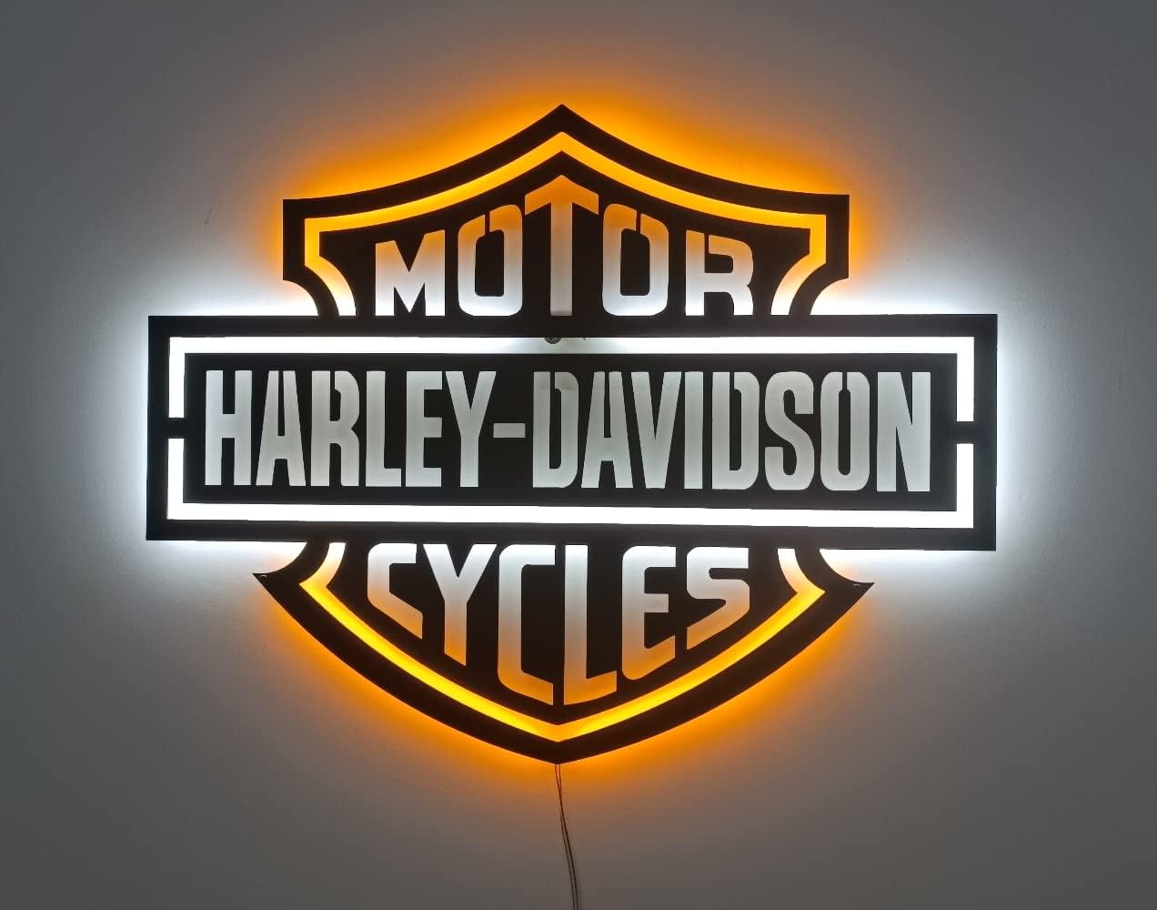 Amazon.com: harley Metal Led Wall Sign (NOT Wood or MDF), Lighted ...