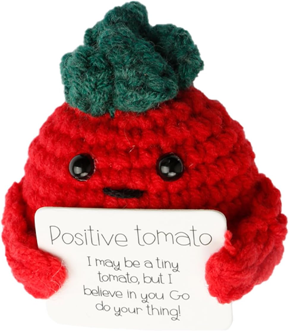 Rumyve Positive Dolls with Card Tomato Inspirational Hug,Fun Tomato ...