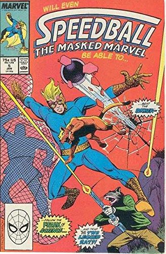 Amazon.com: Speedball the Masked Marvel - Issue Number 5 - January 1988 ...