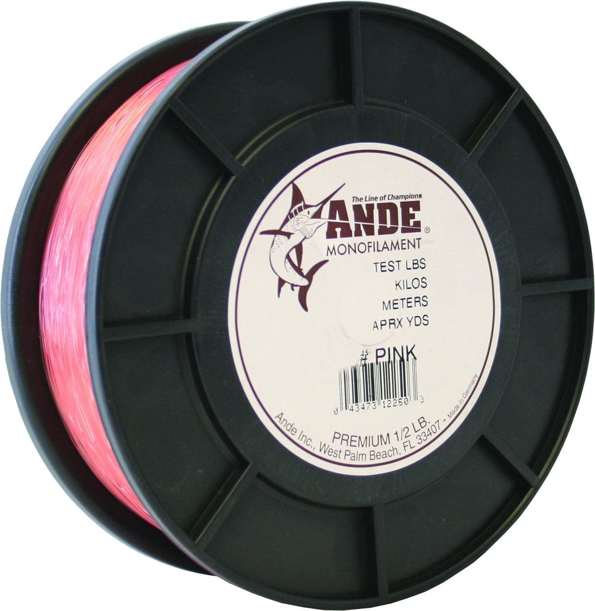 ANDE Monofilament Premium- 1/2 lb. Spool - 30lb. Test - Pink ...