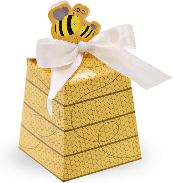 Amazon.com: SumDirect Paper Beehive Gift Boxes - Bumble Bee Candy Boxes ...