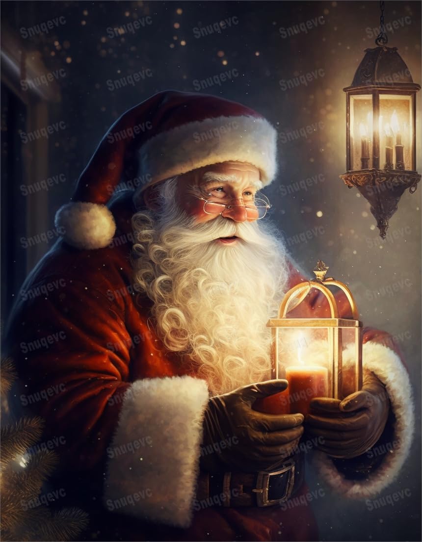 Amazon.com: Unique Wooden Jigsaw Puzzles - Warm Santa Claus, 1000 Piece ...