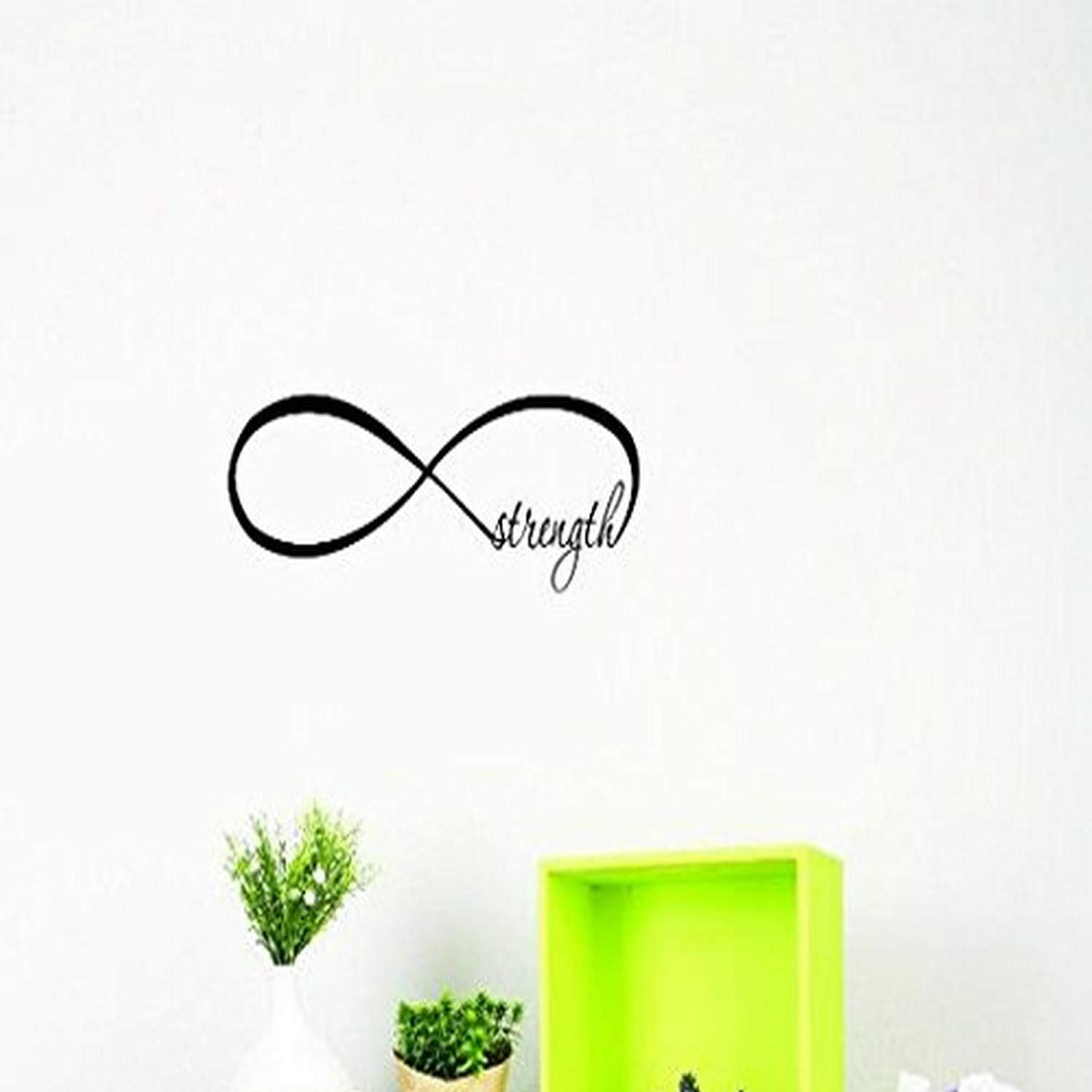 Amazon.com: Design with Vinyl Top Selling Decals Infinity Strength Wall ...