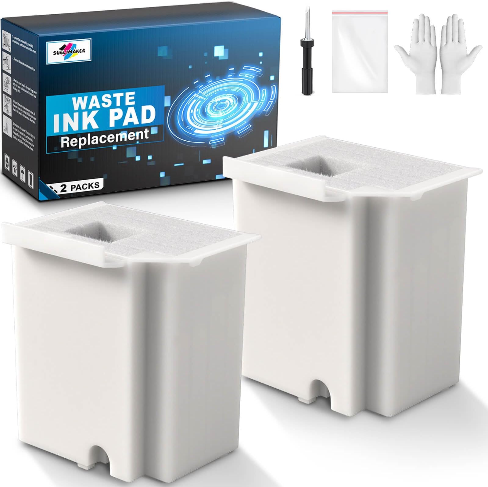 Amazon.com: Waste Ink Pad Replacement for EPSON Ecotank ET-2800 ET-2803 ...