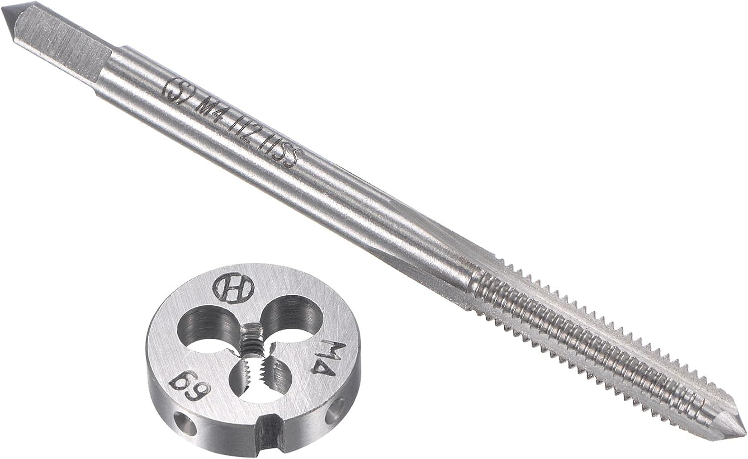 Amazon.com: uxcell M4 x 0.7mm Metric Tap and Die Set, Machine Thread ...