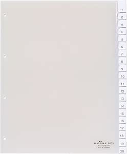 Amazon.com: Durable 683319 Extra-Wide Index Set for Punched Pockets ...