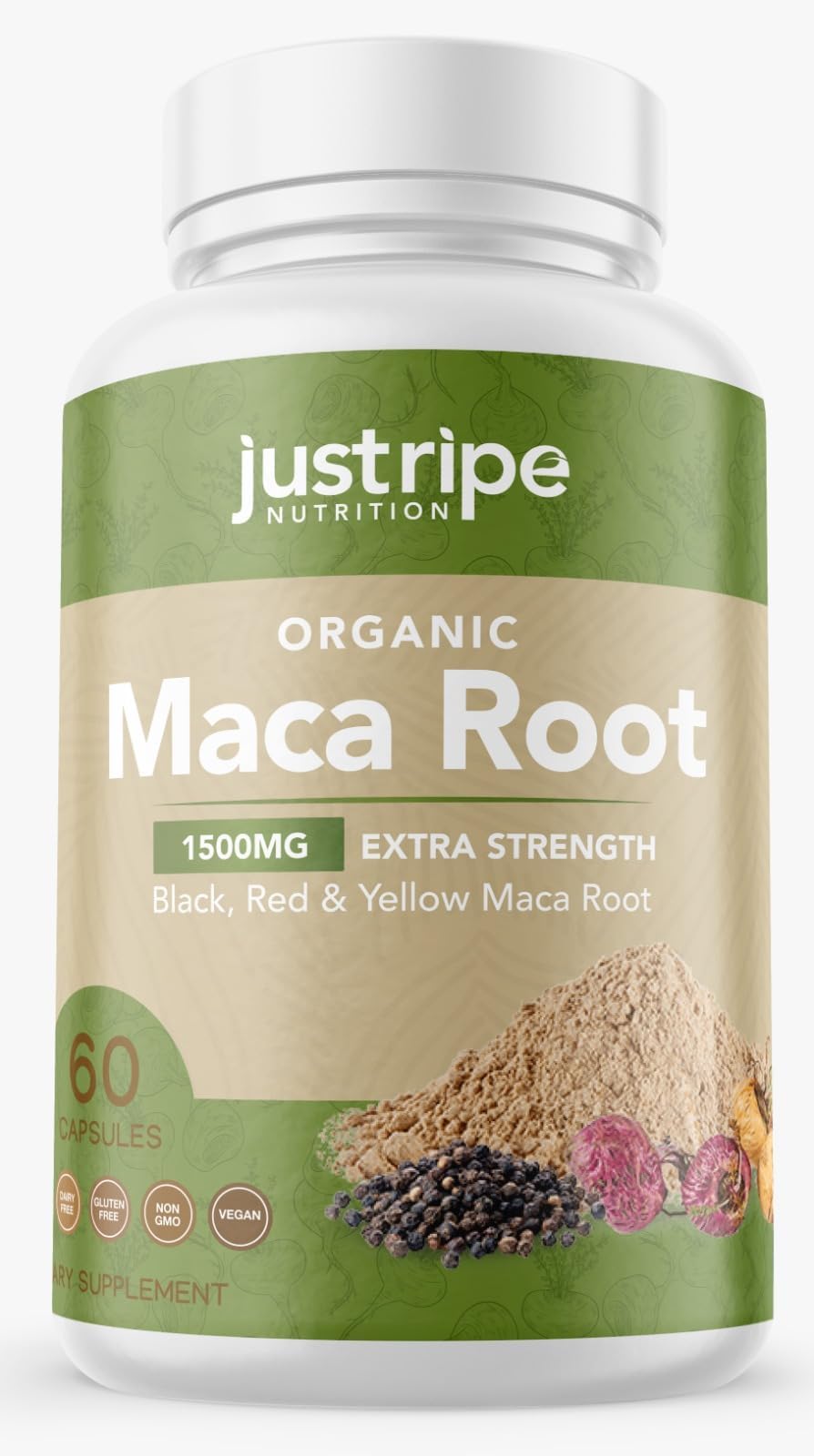 Amazon.com: Organic Maca Root Black, Red, Yellow Peruvian Maca Root ...