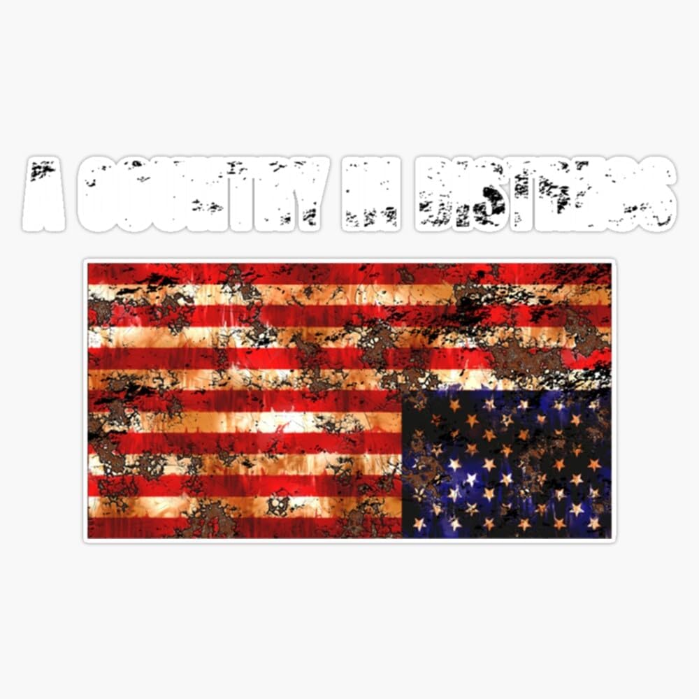 Amazon.com: Magnet Distressed Upside Down American Flag USA Patriotic ...