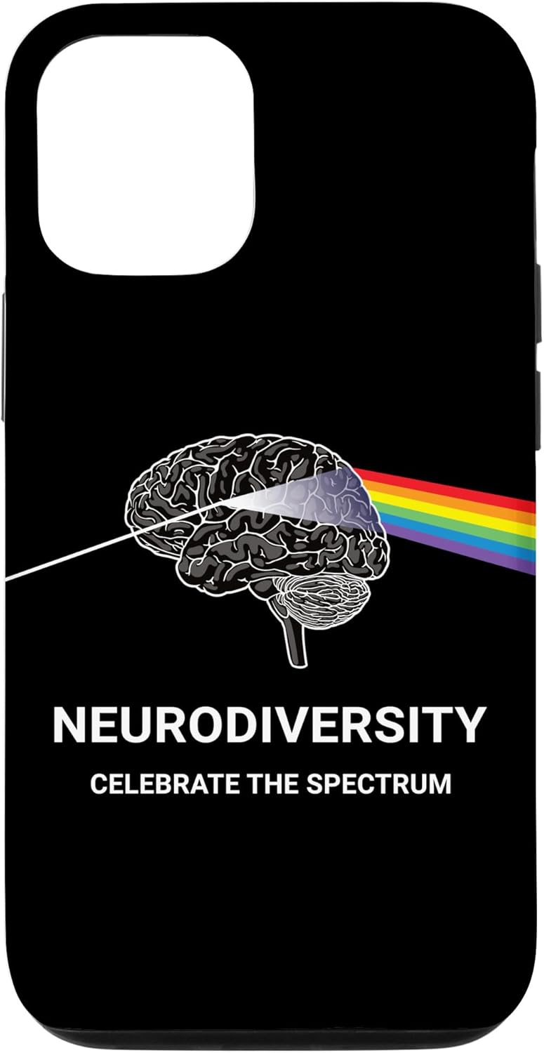 Amazon.com: iPhone 13 Neurodiversity Autism Spectrum ASD ADHD Rainbow ...
