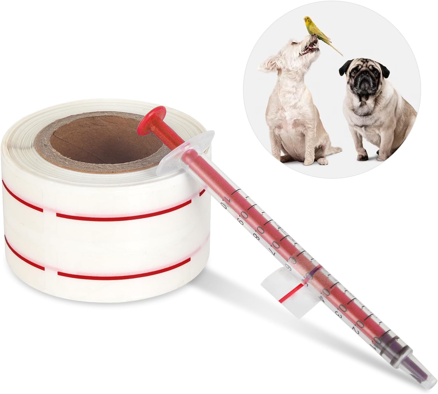 Amazon.com : 500 Pieces Syringe Labels Syringe Line Stickers 1.5 * 0.5 ...