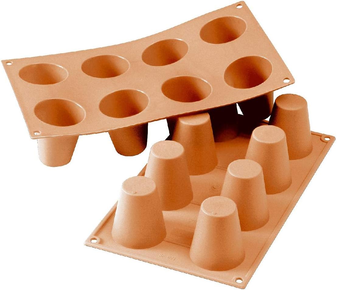 Silikomart Silicone Mould Baba, Large, 55 mm, Terracotta : Amazon.co.uk ...