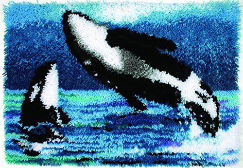 Amazon.com: Caron Classics Latch-Hook Kit, Orcas, 20" X 30"