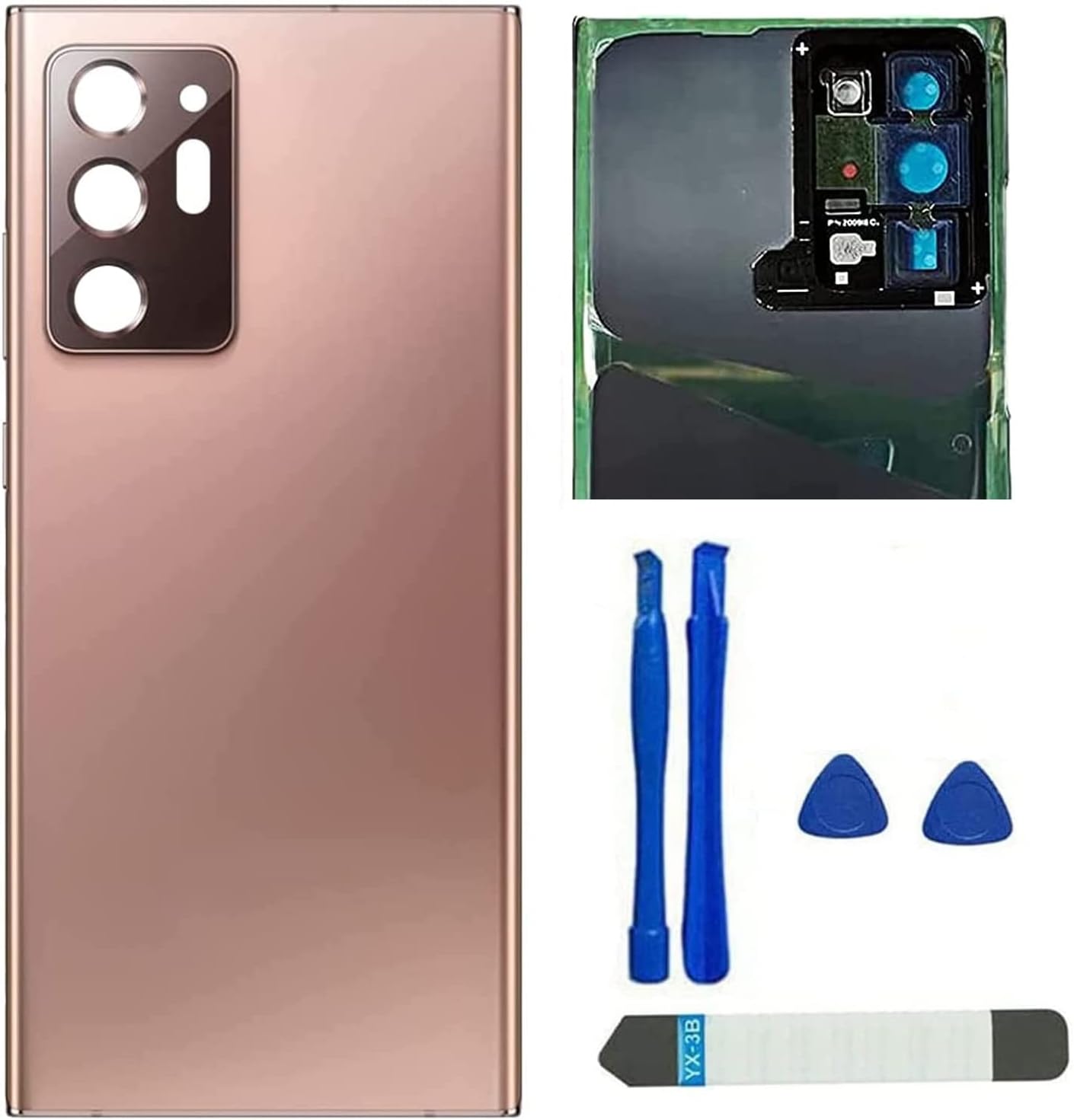 Amazon.com: Mystic Bronze Galaxy Note 20 Ultra Back Glass Cover ...