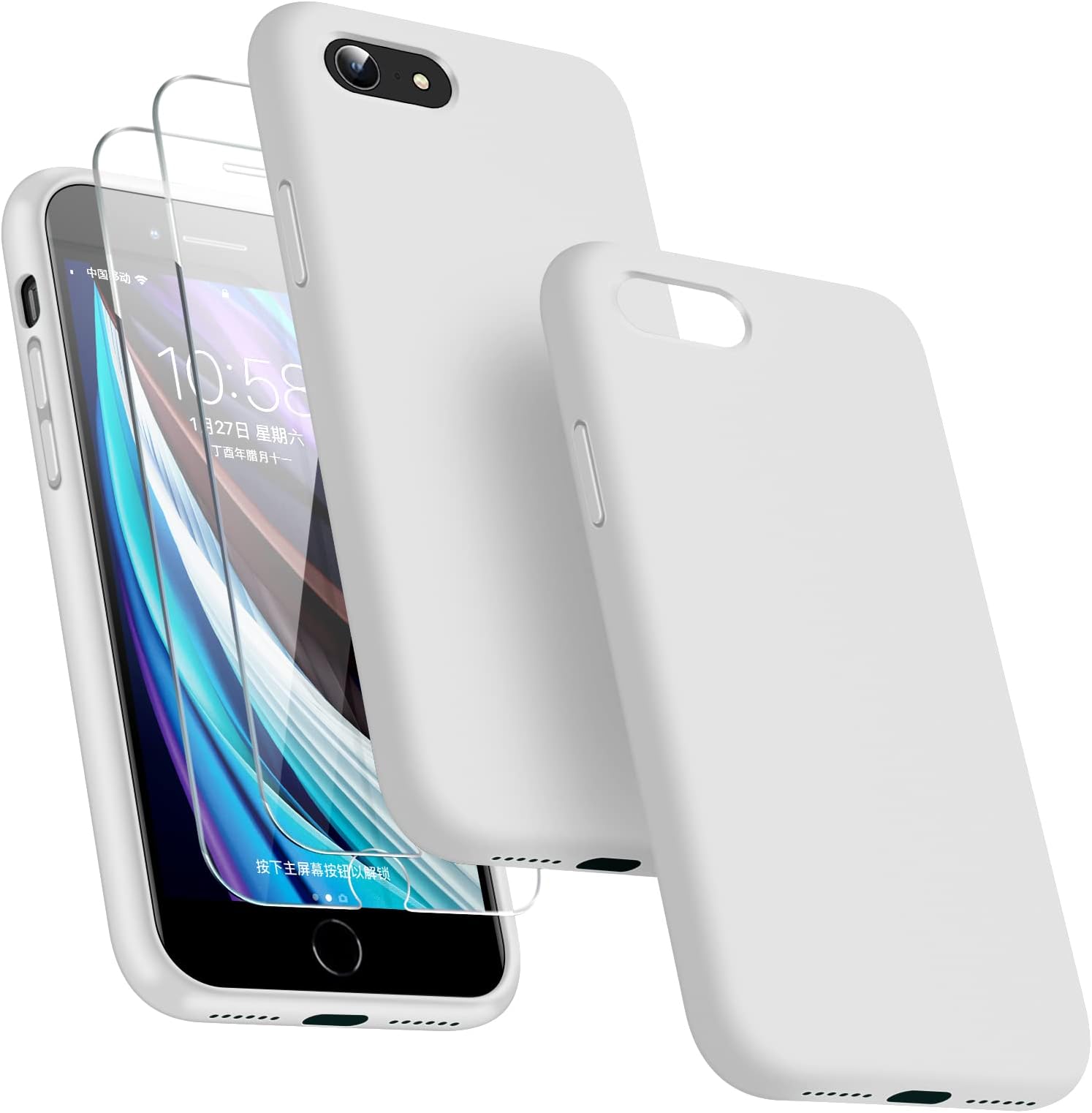 Amazon.com: technext020 White Case for iPhone 7 / iPhone 8 / iPhone SE ...