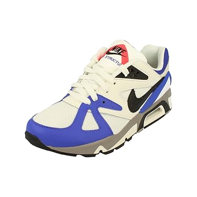Nike mens Air Structure Triax 91 shoes, Metallic Summit White/Persian, 10