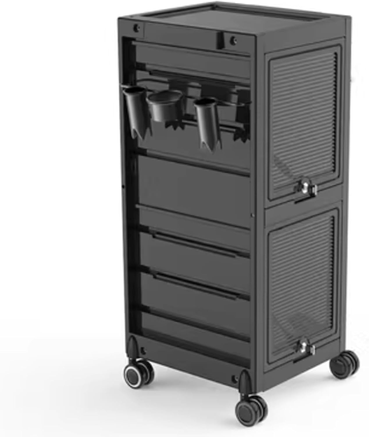 Lockable Hairdressing Tool Cart with Functional Partition for Salon ...
