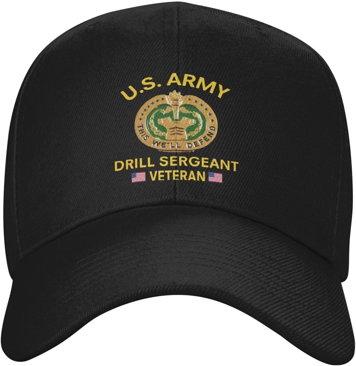 GeZiHo Us Army Drill Sergeant Veteran Classic Hat Fashion Casquette ...