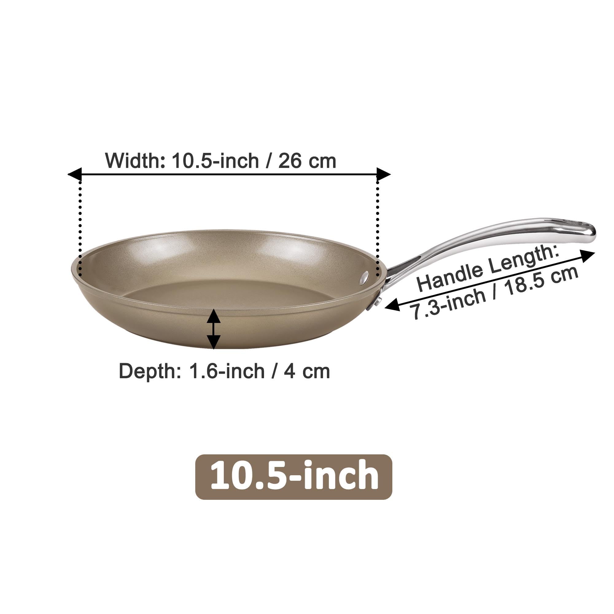 Snapklik.com : Cooks Standard Frying Pan Hard Anodized Ceramic Nonstick ...