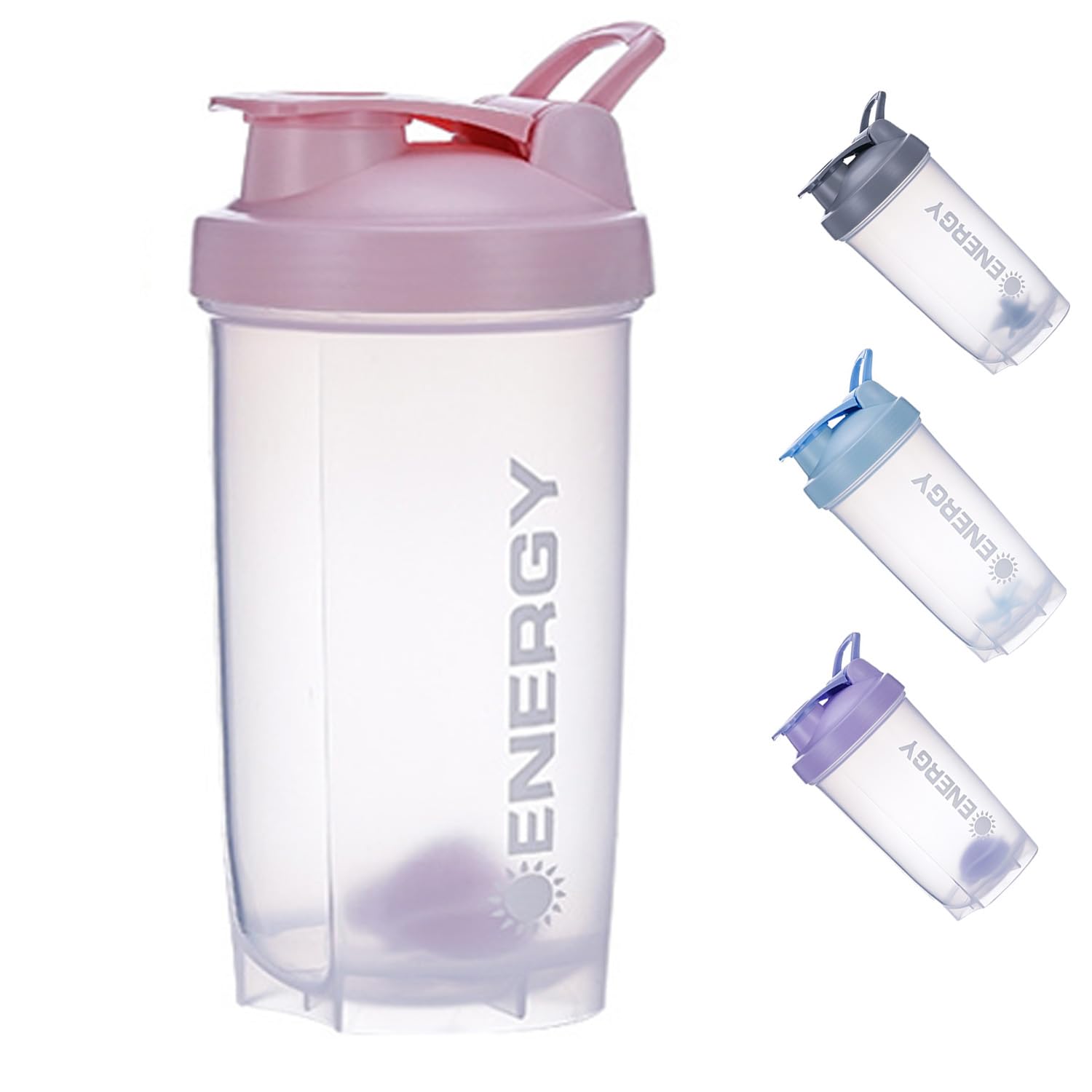 Protein Shaker Cup Sports Supplements Shakers with Mixer Ball Fitness ...