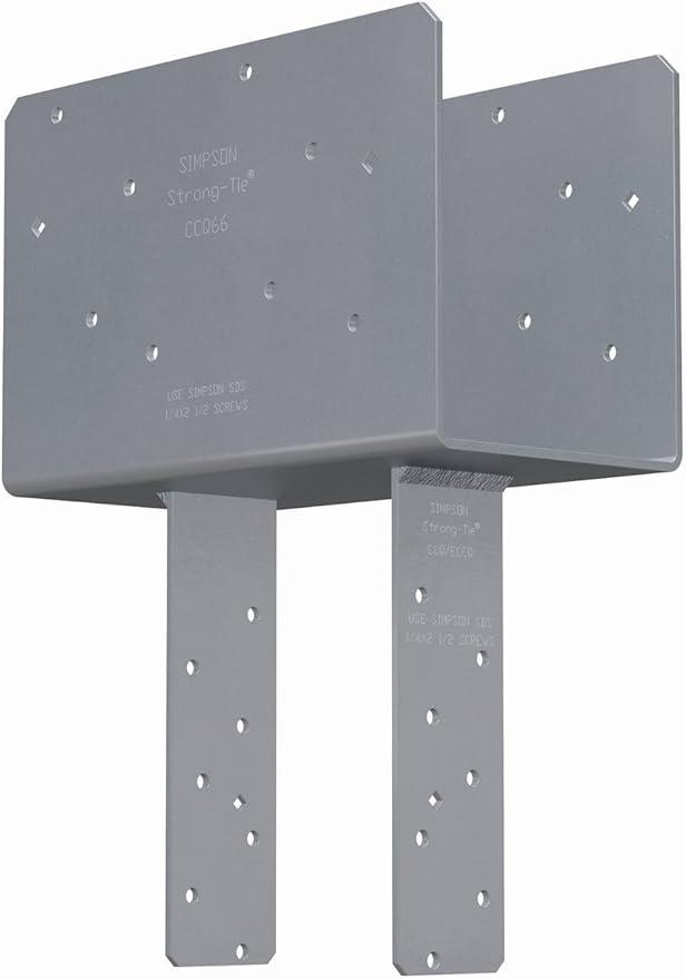 Simpson Strong-Tie CCQ66SDS2.5 CCQ Column Cap for 6X Beam, 6X Post with ...