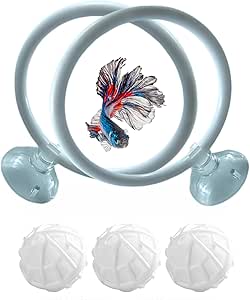 Betta Fish Exercise Hoops, Betta Fish Exercise Ring and Filter Balls ...