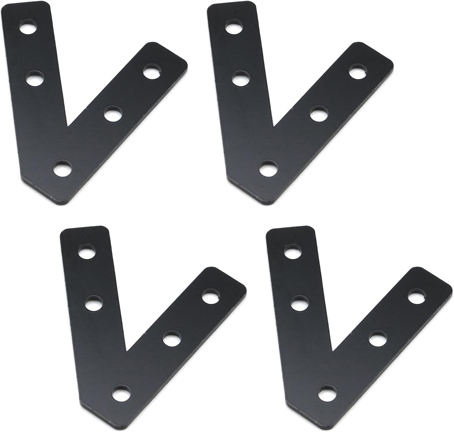 Amazon.com: KUMGROT 45 Degree Angle Flat Bracket Carbon Steel Mending ...