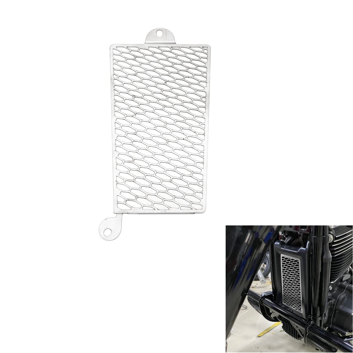 Amazon.com: TCMT Radiator Grille Oil Cooler Guard Cover Fit For Harley ...