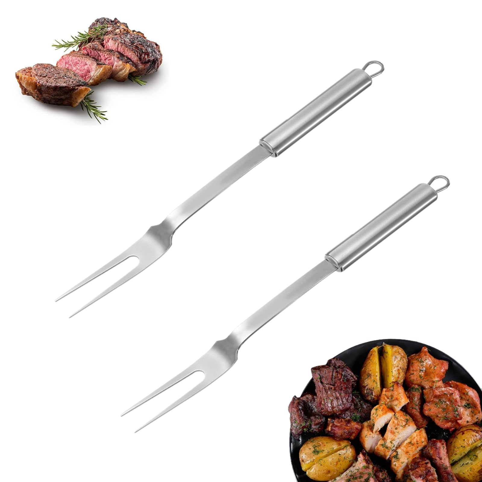Amazon.com: FJYXCHENXM 2 PCS Meat Forks Professional Meat Cooking Fork ...